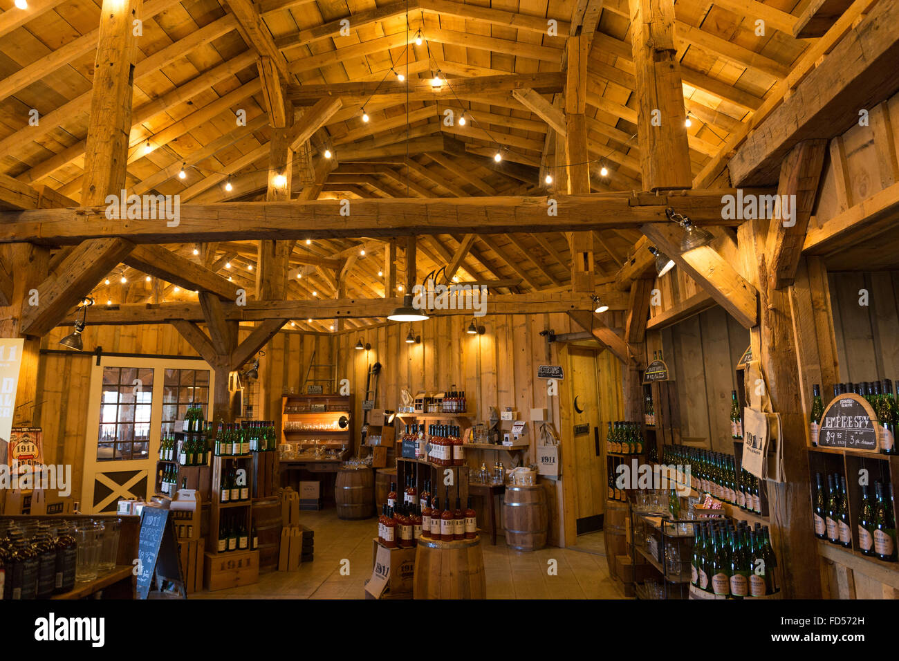 The Beak and Skiff 1911 tasting barn Stock Photo - Alamy