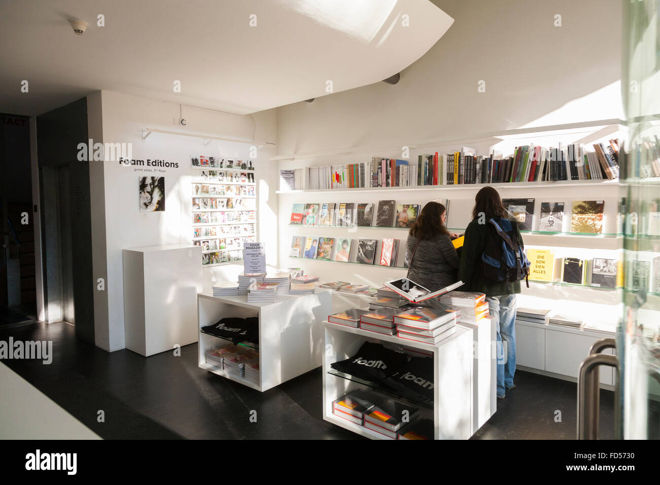 Entrance foyer book shop / bookshop at Foam Fotografiemuseum ...