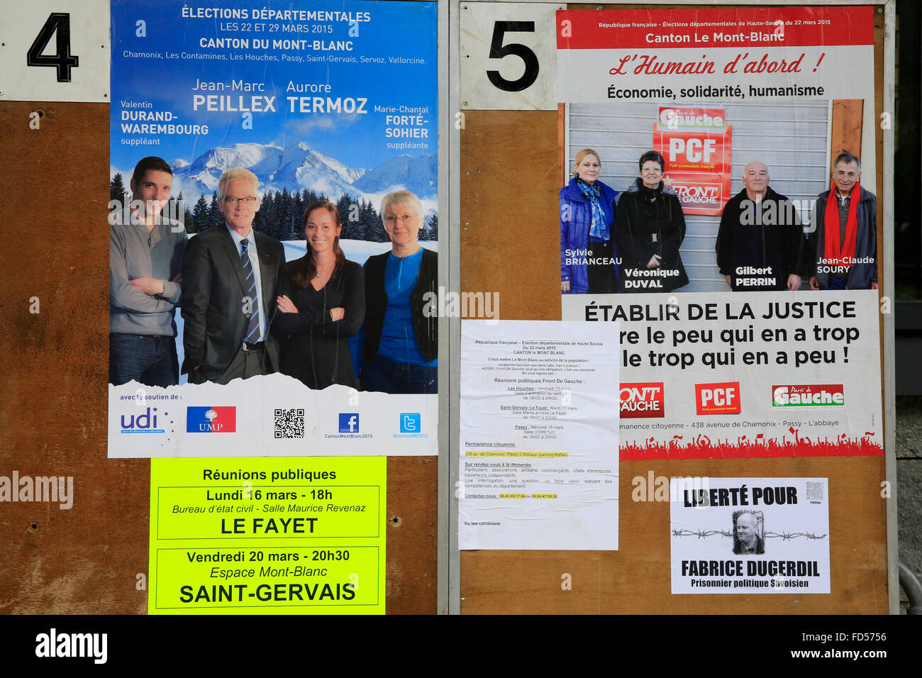 Polling station. Election posters Stock Photo - Alamy