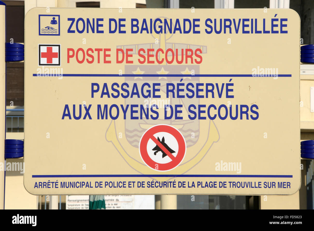 Swimming area sign hi-res stock photography and images - Alamy