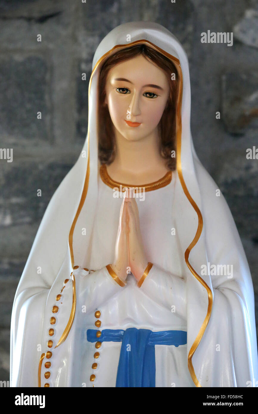 Our Lady of Lourdes Stock Photo - Alamy