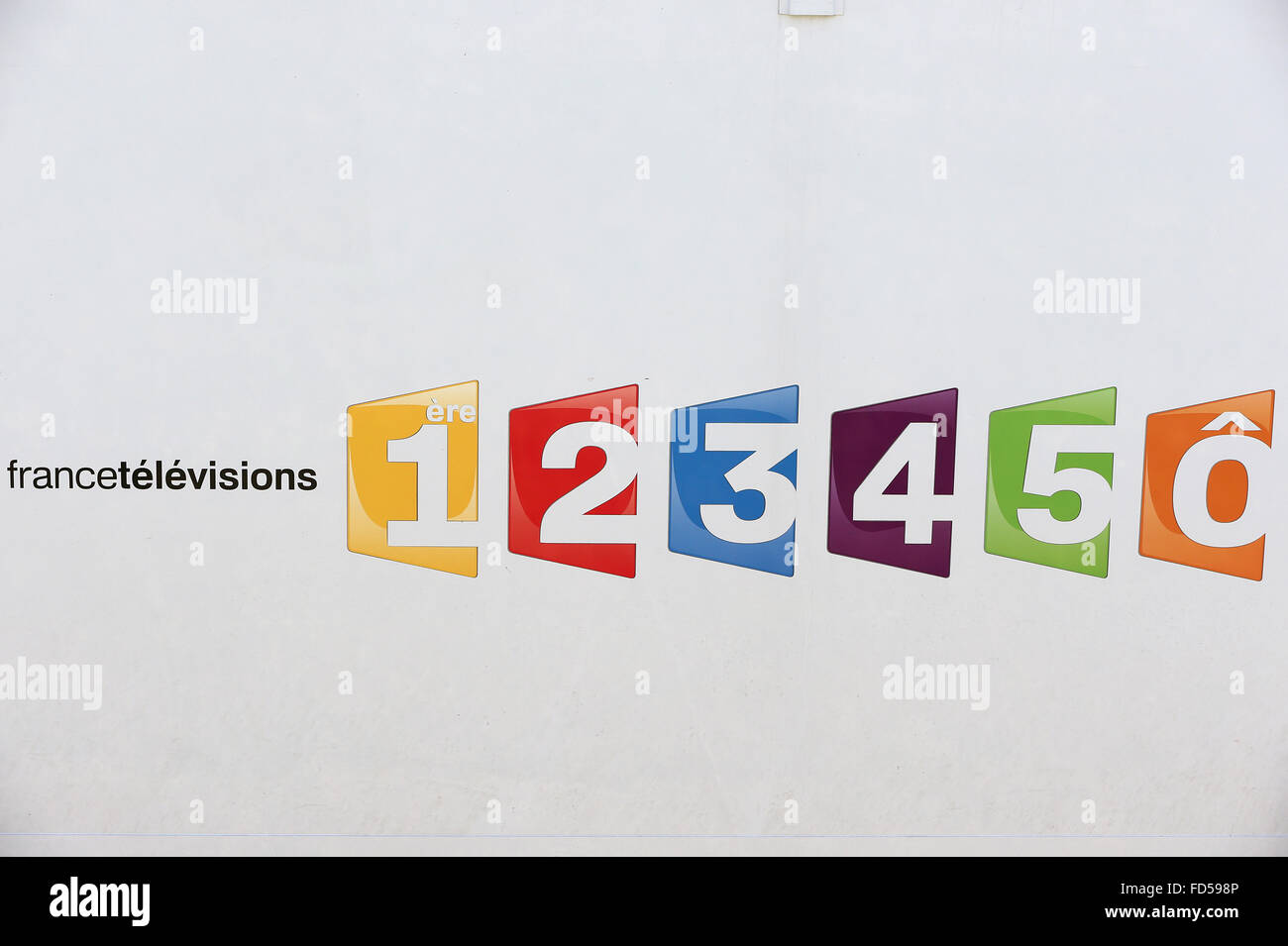 French TV channel logoes Stock Photo - Alamy
