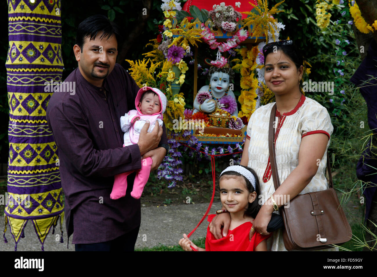 Janmashtami (Krishna's birthday) festival at the ISKCON Paris temple ...