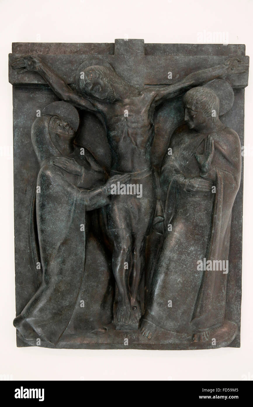 Baroffio museum at Sacromonte, Varese. Christ on the cross Stock Photo ...