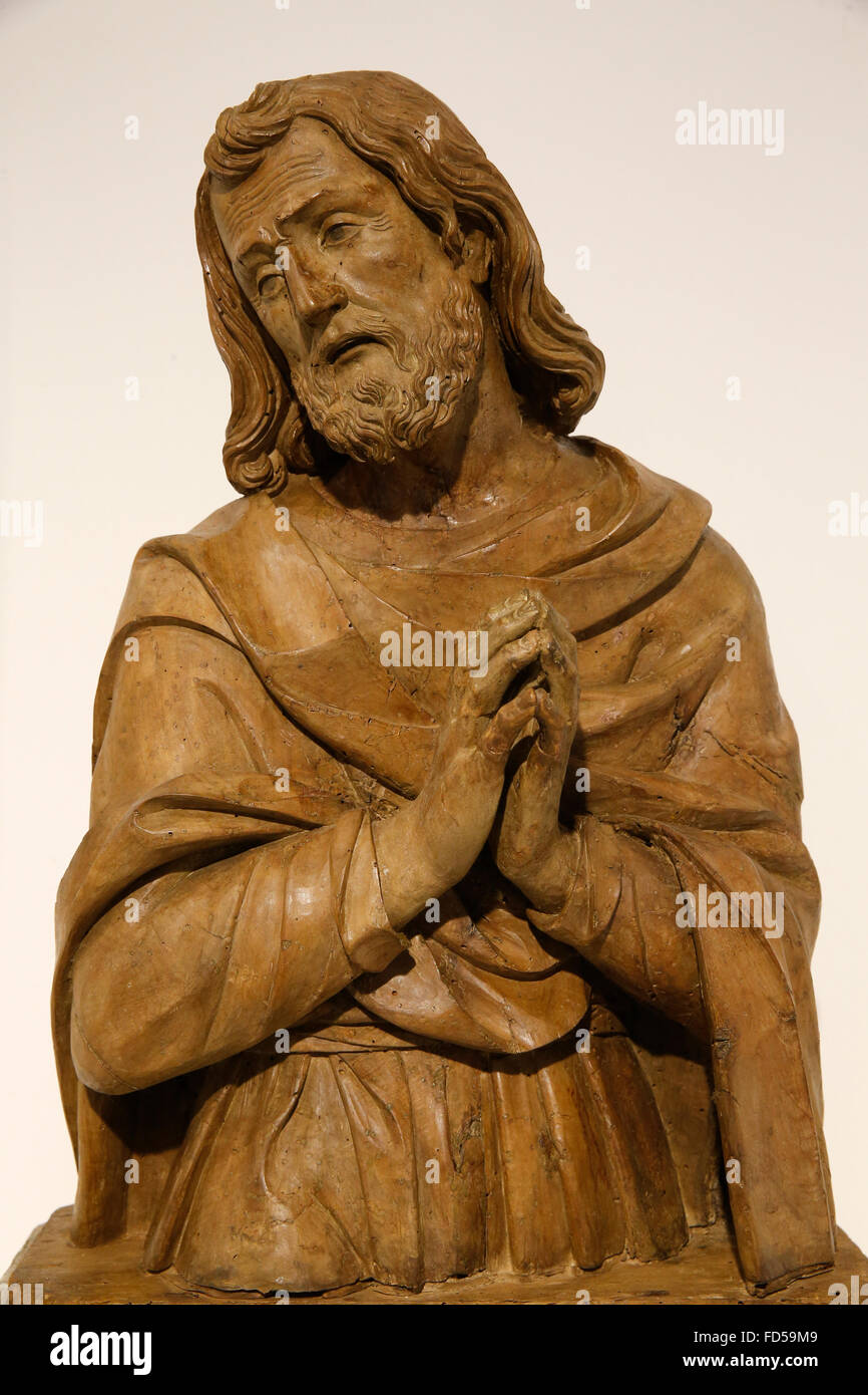 Statue in the Baroffio museum at Sacromonte, Varese Stock Photo - Alamy