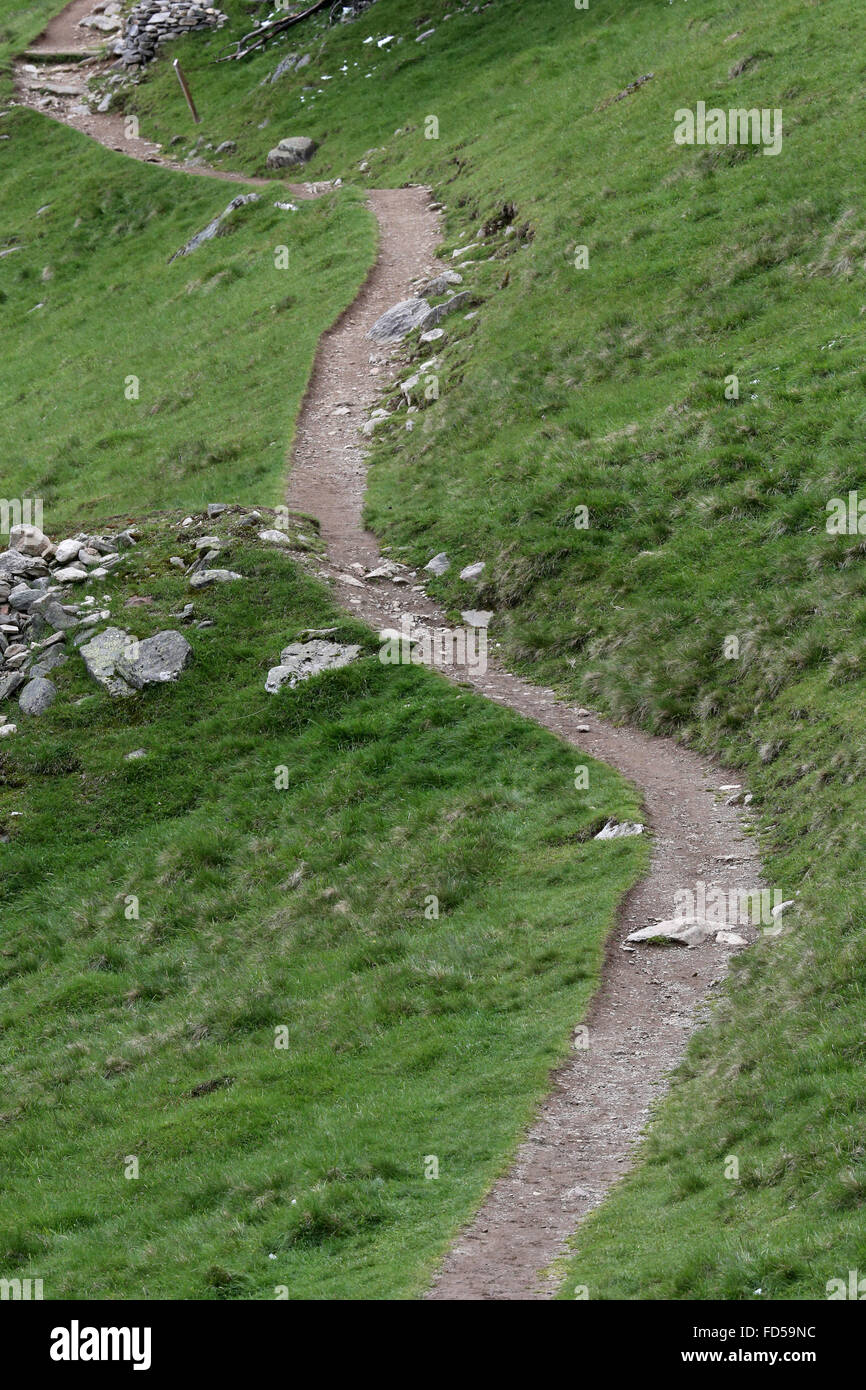 French Alps. Chamonix Valley. Mountain path Stock Photo - Alamy