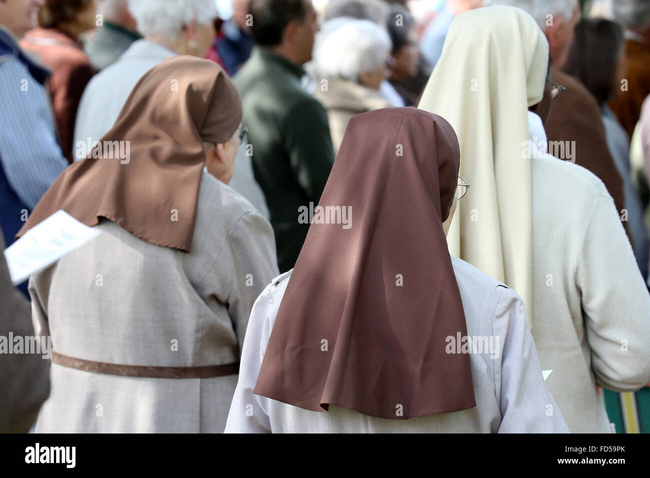 Visitation monastery. Catholic mass. Nuns Stock Photo - Alamy