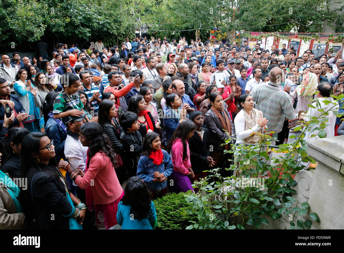 Janmashtami (Krishna's birthday) festival at the ISKCON Paris temple ...