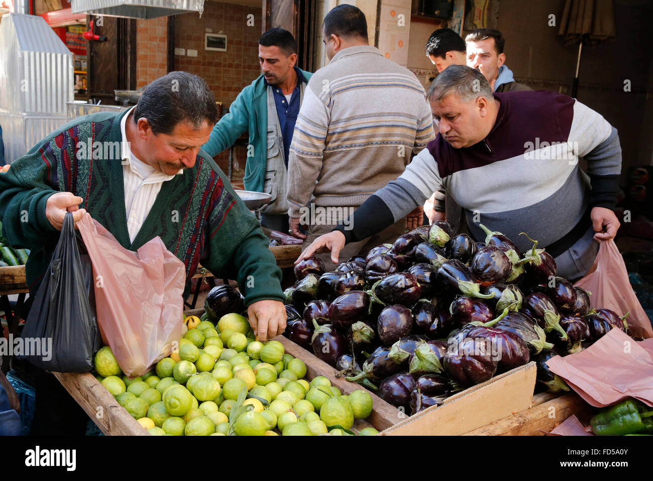 Market in Nablus old city Stock Photo - Alamy