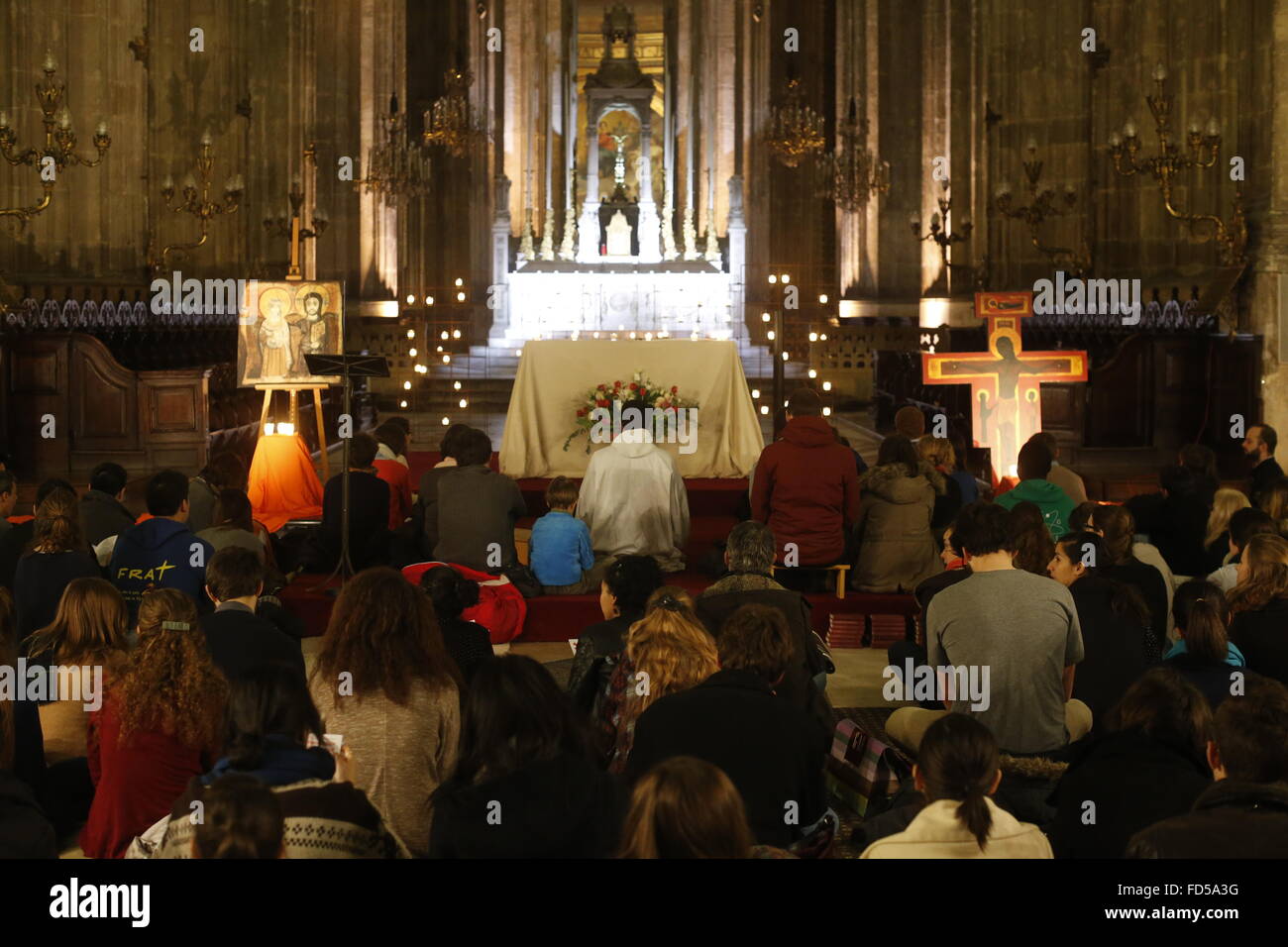 Taize church prayer hi-res stock photography and images - Alamy