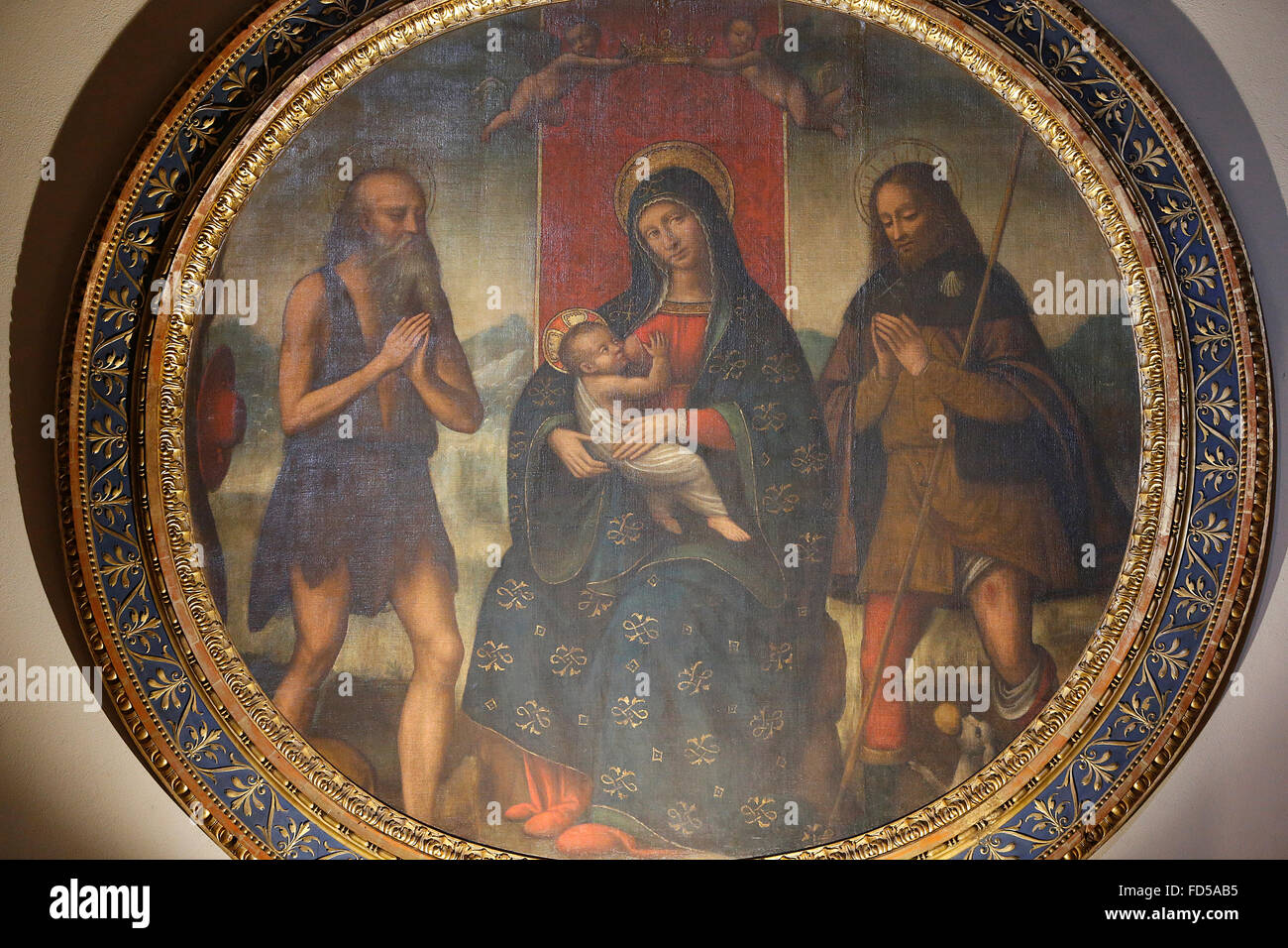 Sant'Ambrogio's basilica, Milan. Chapel of the Madonna of Help. Madonna ...