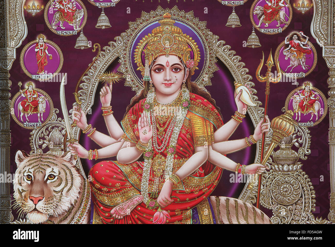 Hindu goddess Durga Stock Photo - Alamy