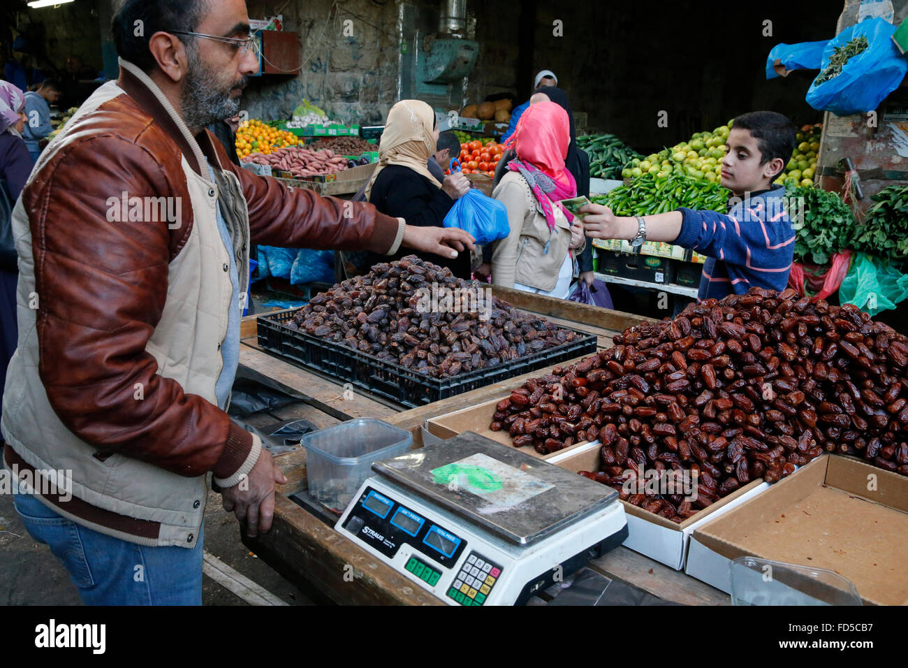 Ramallah central market Stock Photo - Alamy