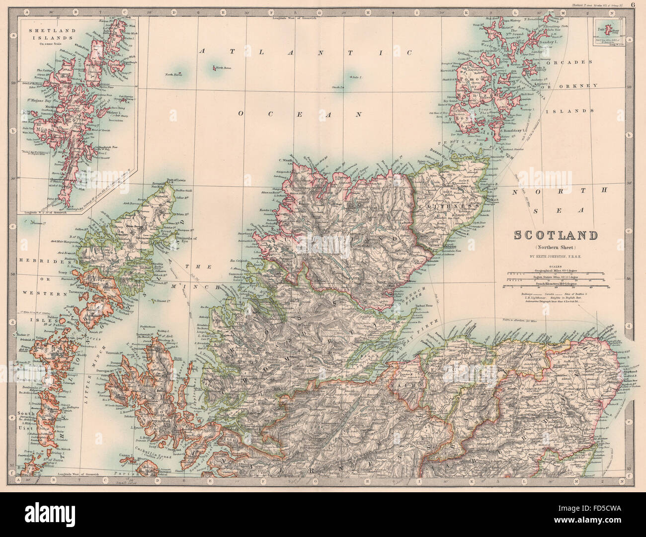 Hebrides Map High Resolution Stock Photography and Images - Alamy