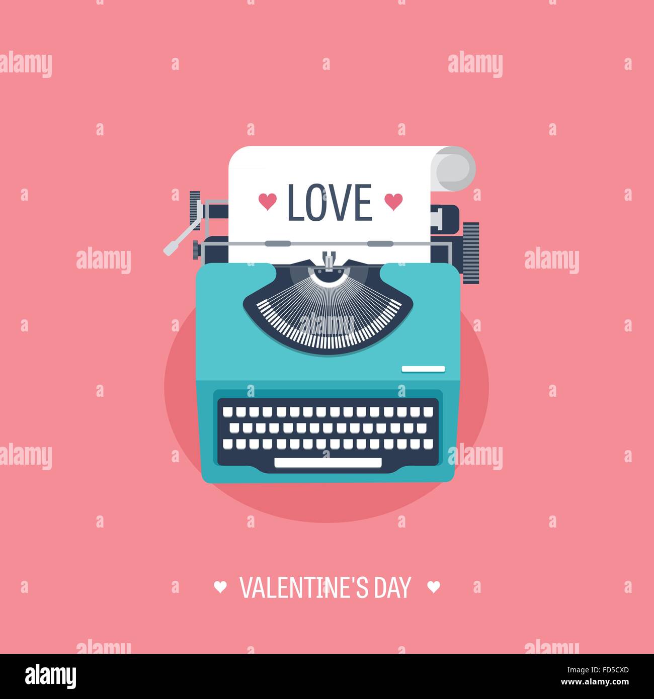 Typewriter illustration Stock Vector Images - Alamy