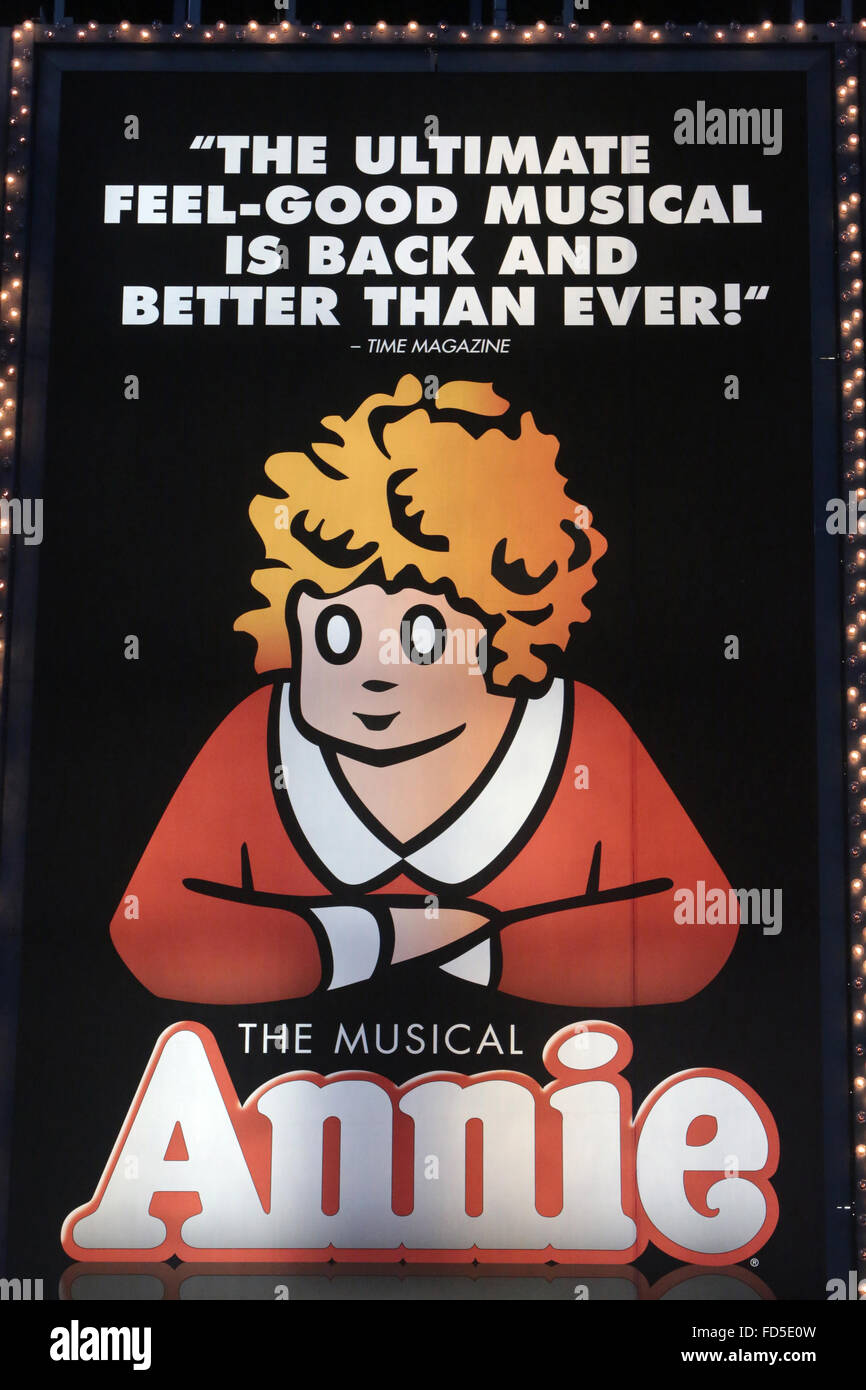 The Musical Annie. Poster Stock Photo - Alamy