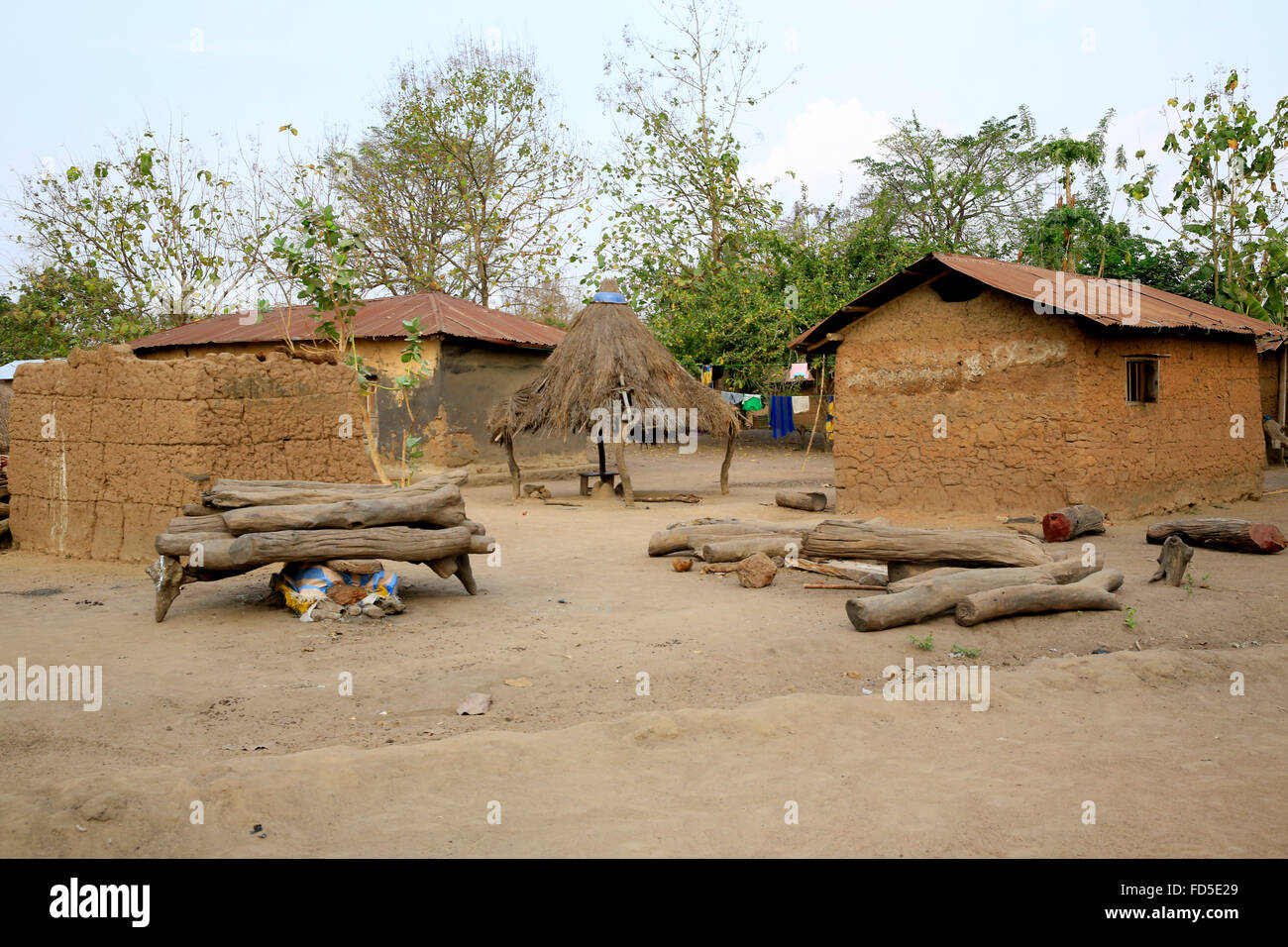 African village of Datcha-Attikpaye Stock Photo - Alamy