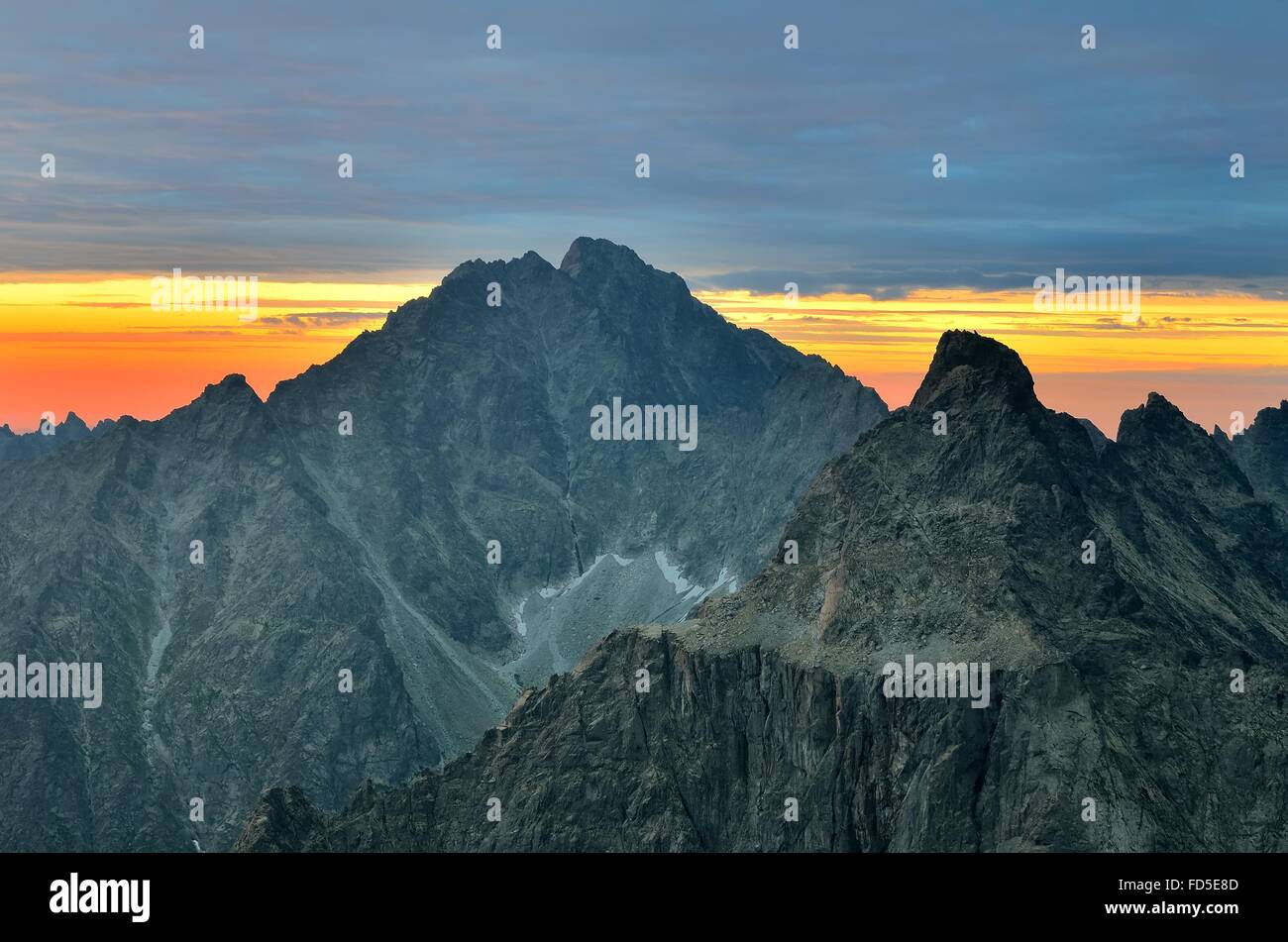 Gerlach peak high tatra mountains hi-res stock photography and images ...