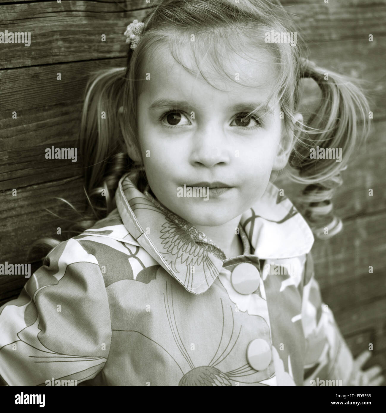 Closeup portrait of a little cute girl Stock Photo - Alamy