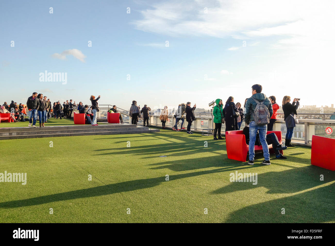 Rooftop terrace of galeries lafayette hi-res stock photography and ...