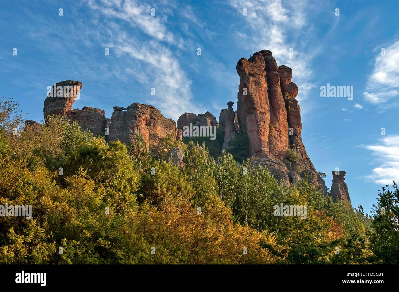 Rocks group formation in belogradchik rocks, Bulgaria Stock Photo - Alamy