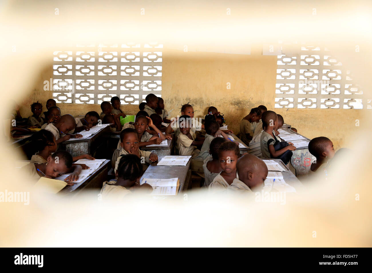 African primary school. Classroom Stock Photo - Alamy