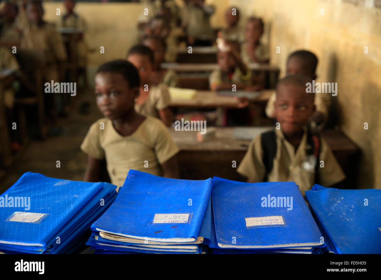 African primary school. Classroom Stock Photo - Alamy