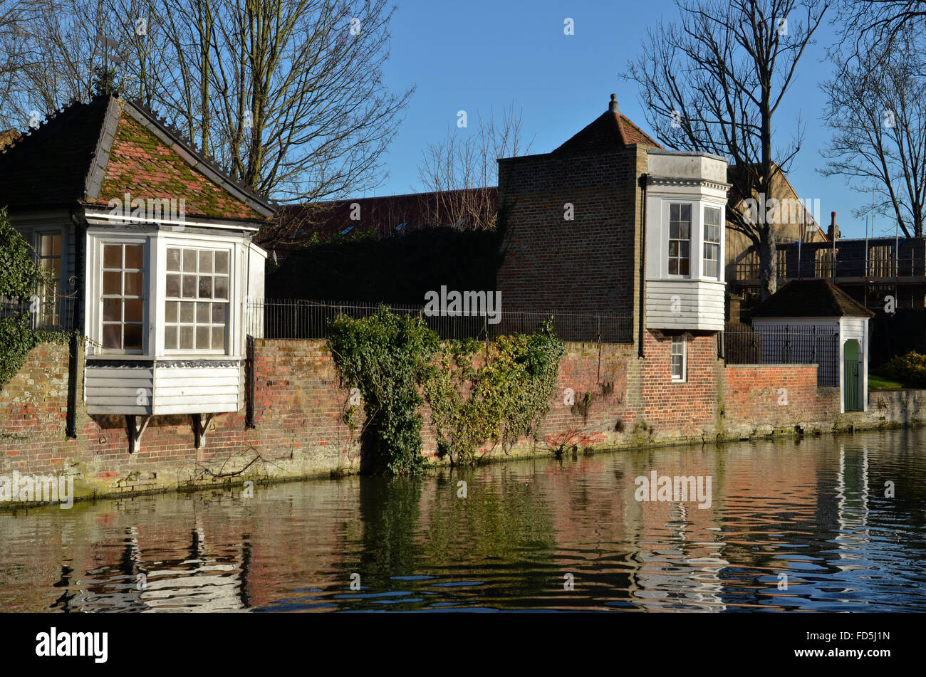 Gazebos on the The River Lee (Lea) at Ware Stock Photo - Alamy