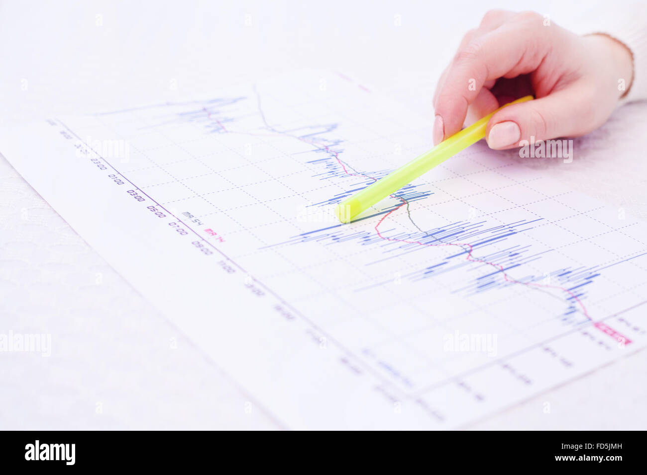 Stock market paper data analysis hi-res stock photography and images ...