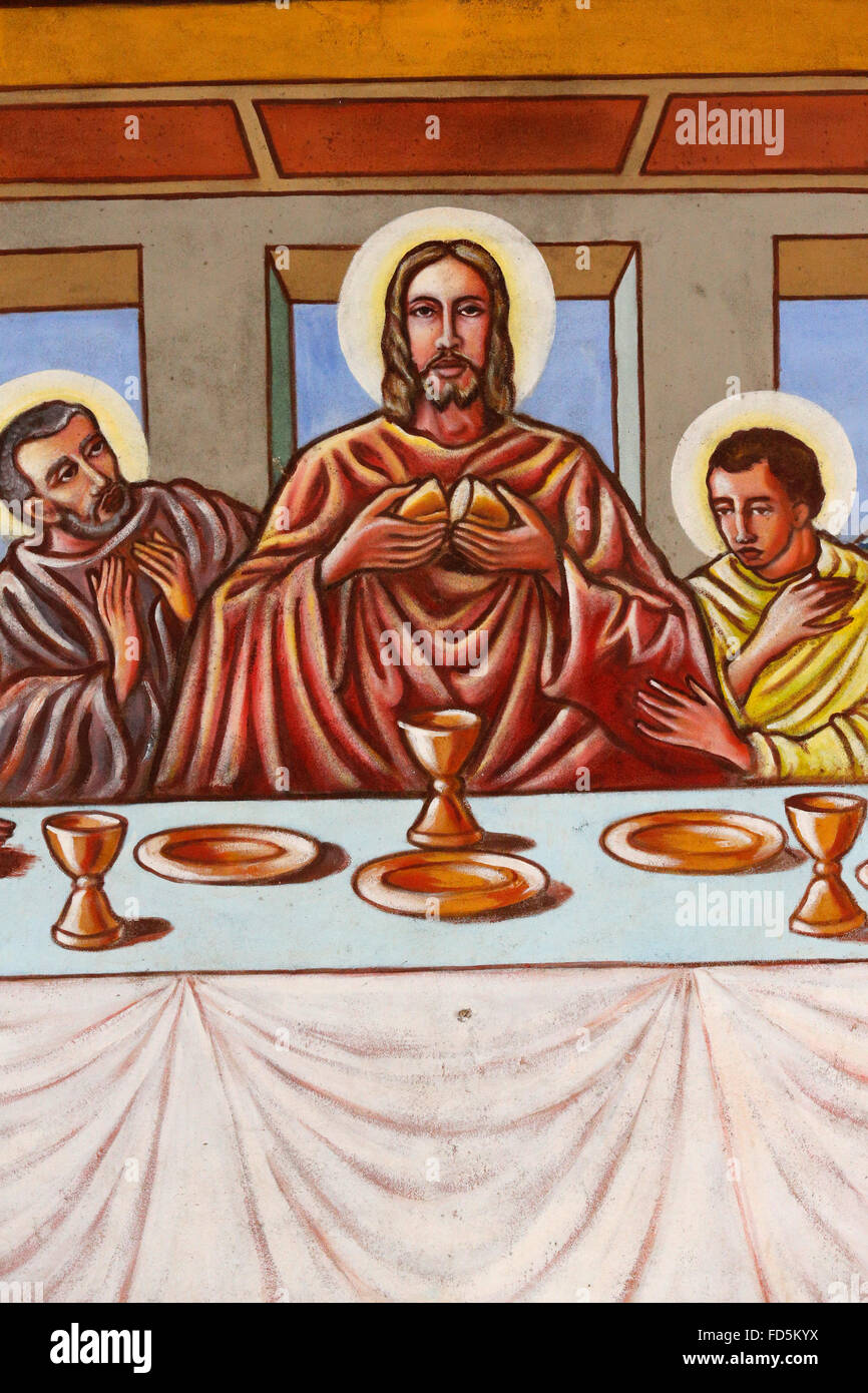 Last supper painting hi-res stock photography and images - Alamy