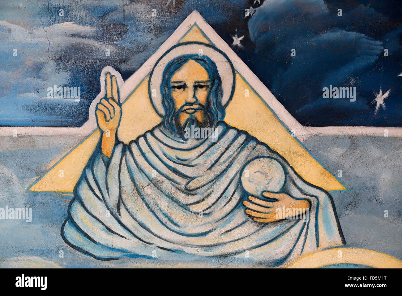 Painting. Depiction of God Stock Photo - Alamy