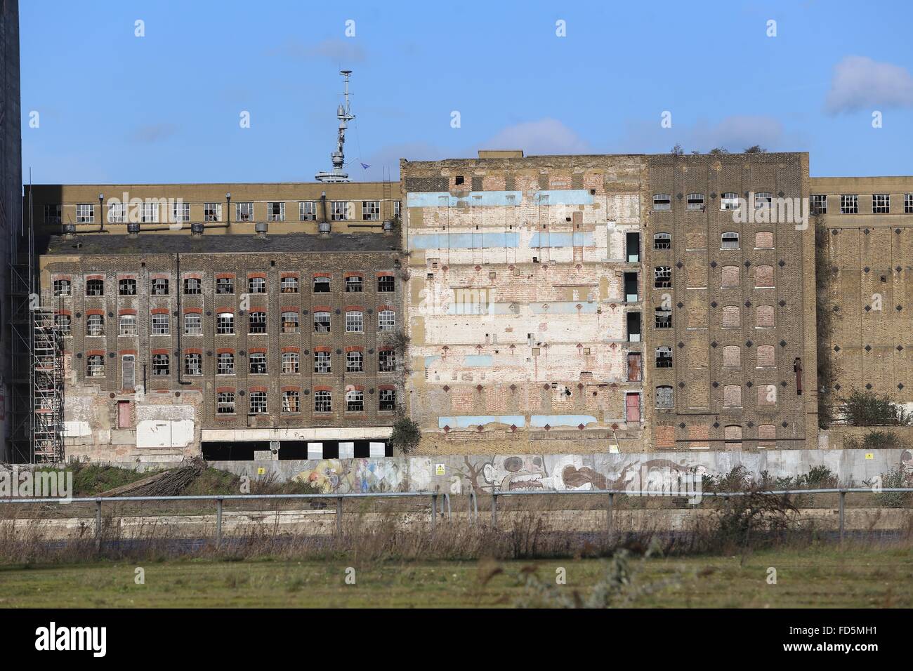 Millennium Mills Royal Victoria Dock Silvertown London flower mill ...