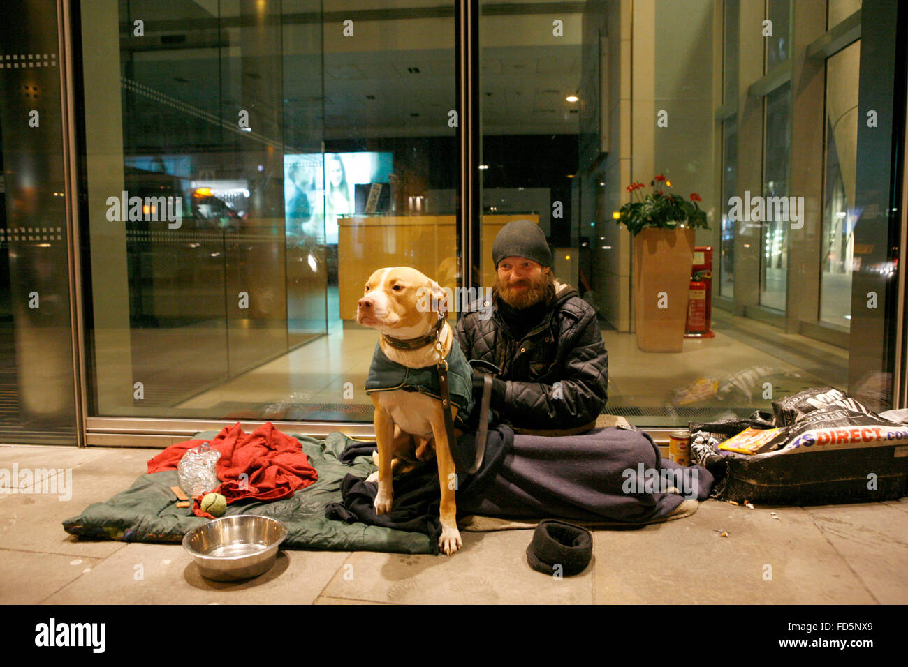 members of the manchester street angels supplied dog food for this ...