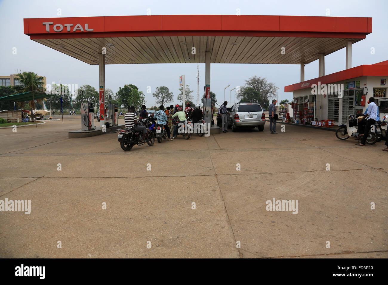Total gas station Stock Photo - Alamy