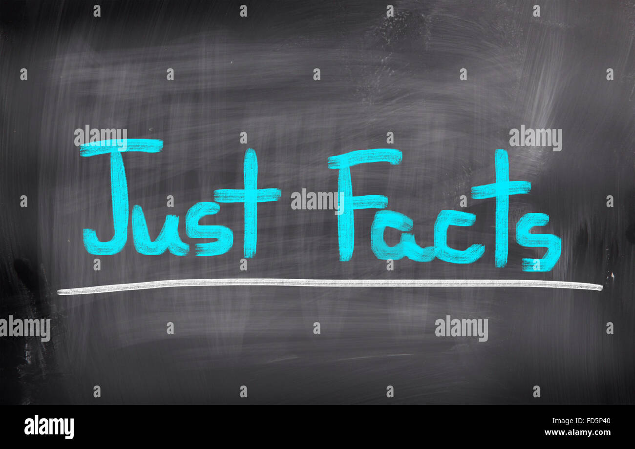Just Facts Concept Stock Photo - Alamy