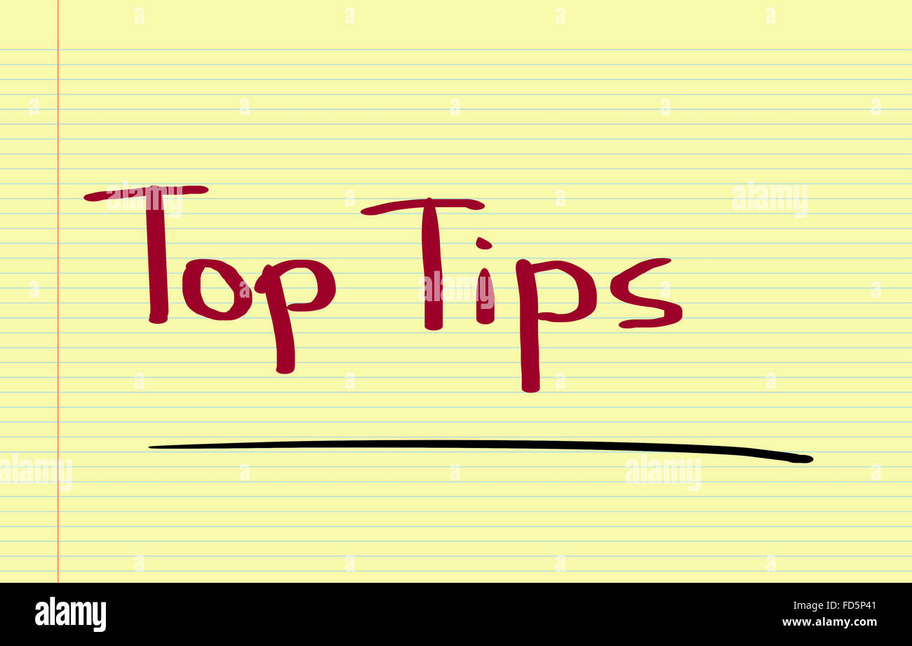 Top Tips Concept Stock Photo - Alamy