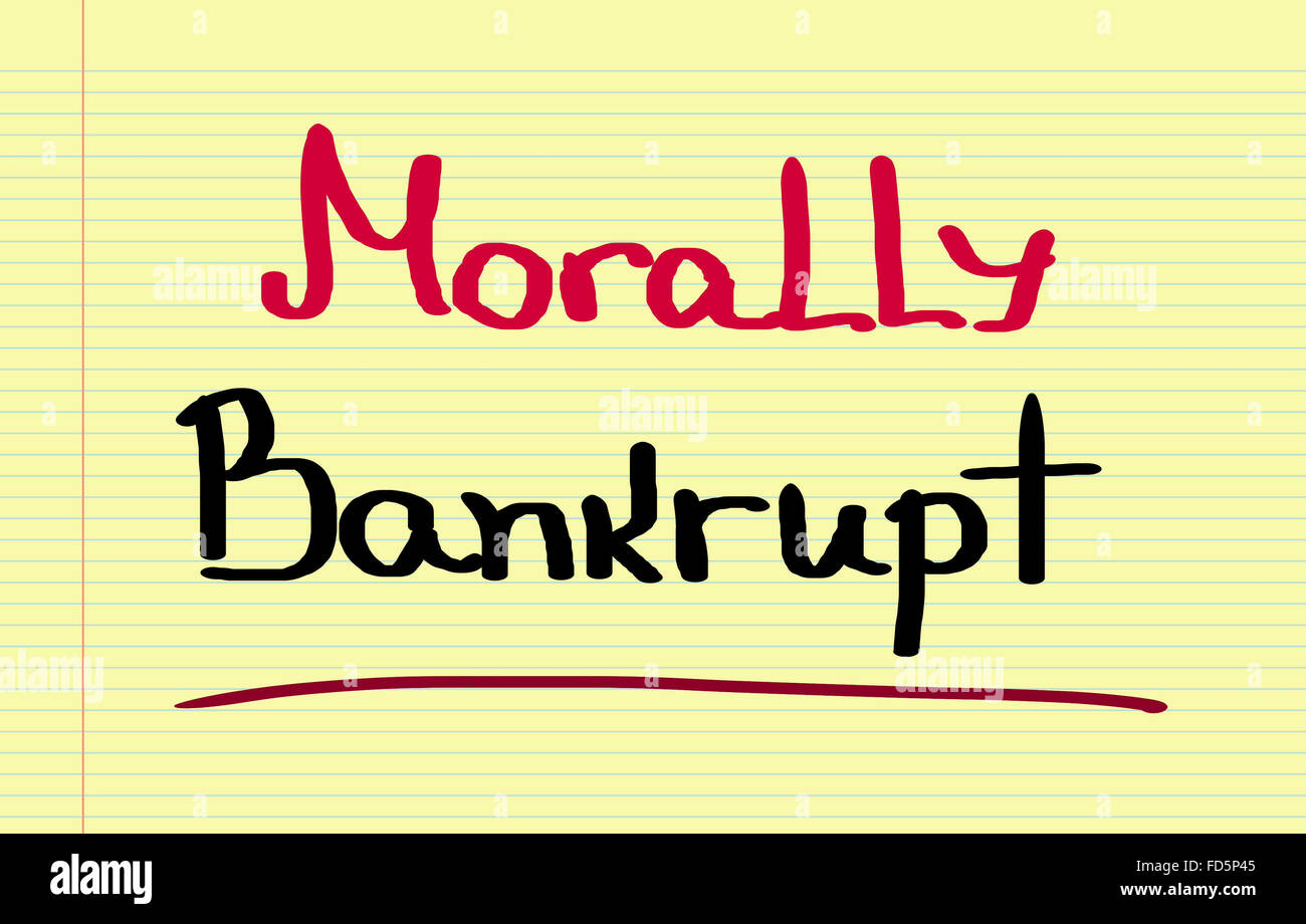 Morally bankrupt hi-res stock photography and images - Alamy
