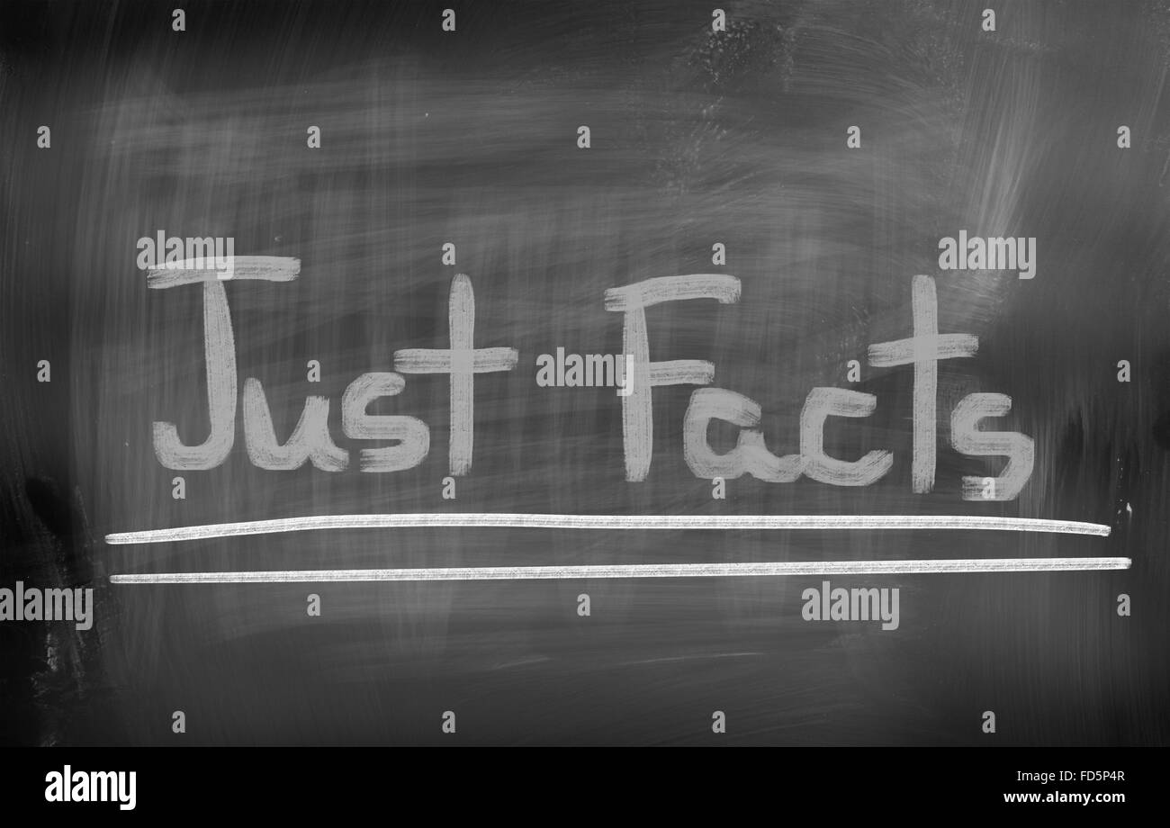 Just Facts Concept Stock Photo - Alamy