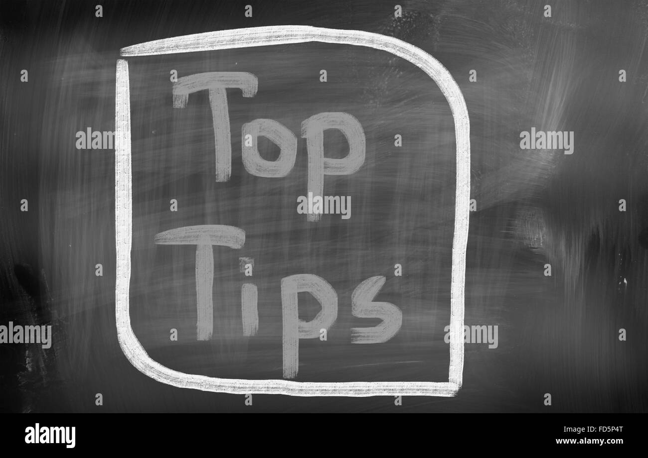 Top Tips Concept Stock Photo - Alamy