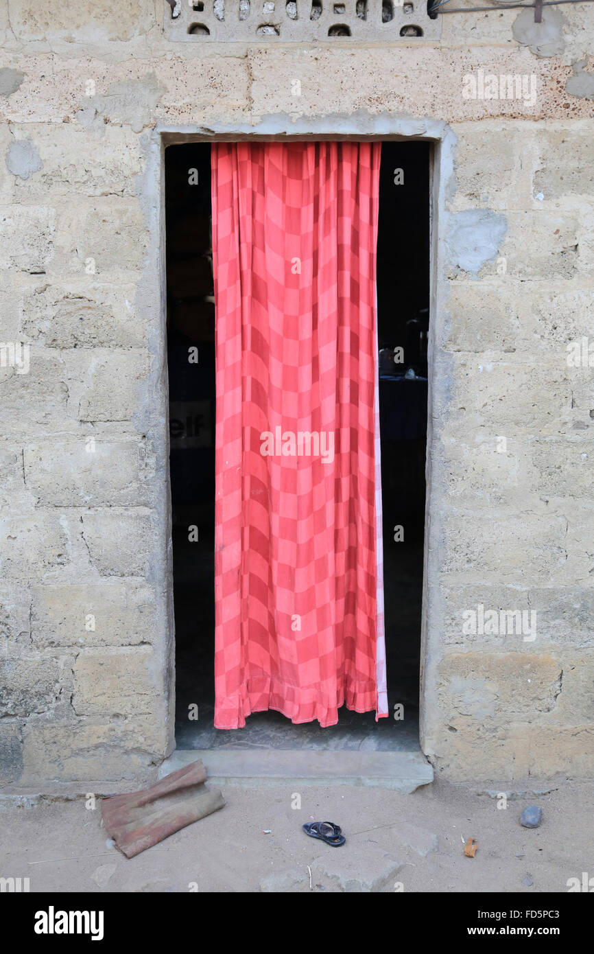 Entrance to a house in an African village Stock Photo - Alamy