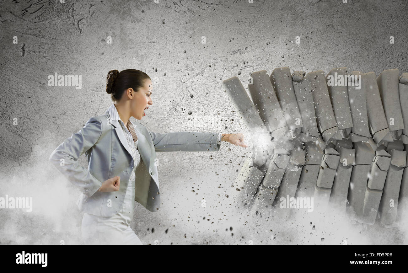 Breaking through bricks hi-res stock photography and images - Alamy