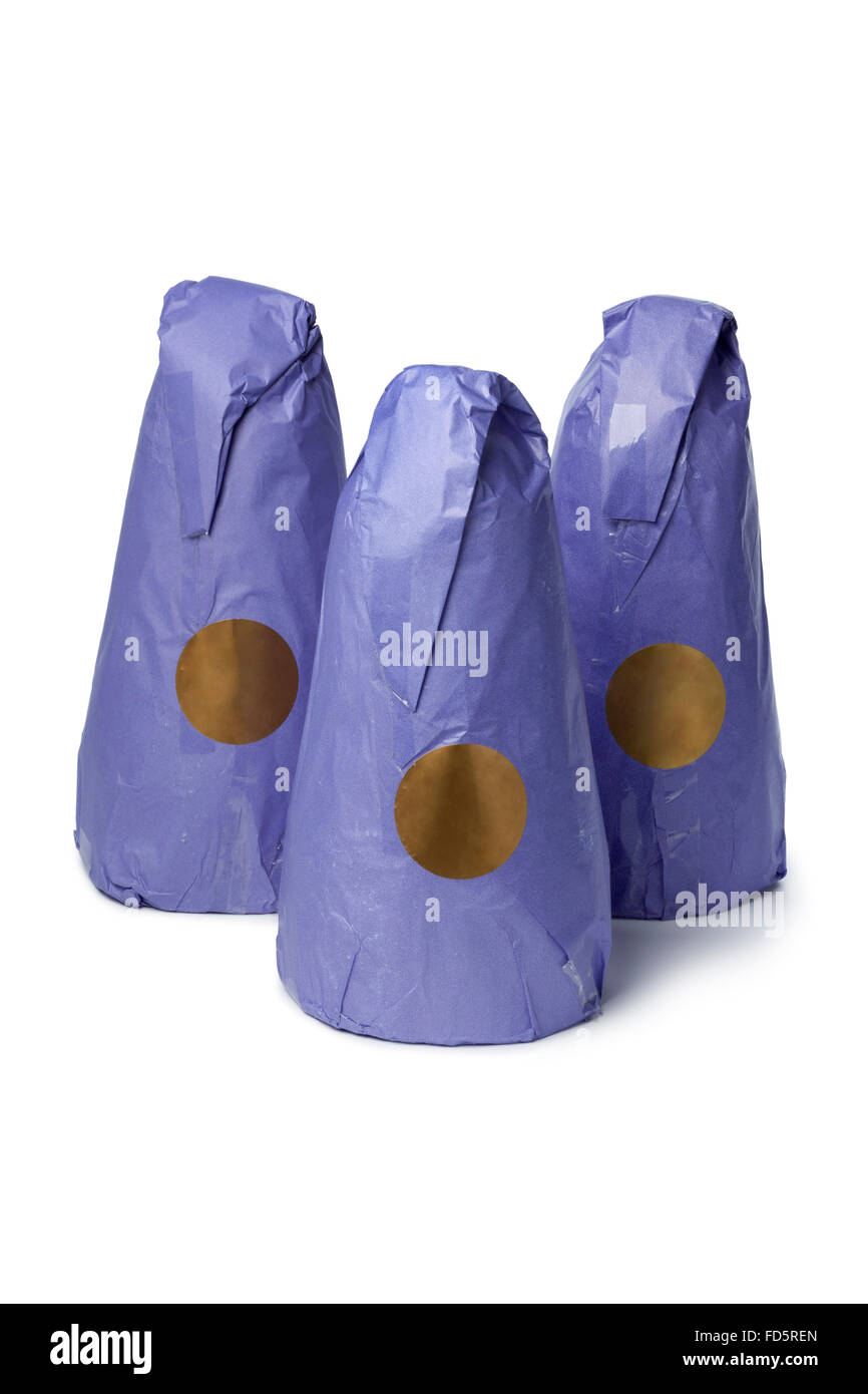 Traditional Moroccan sugar cones on white background Stock Photo - Alamy