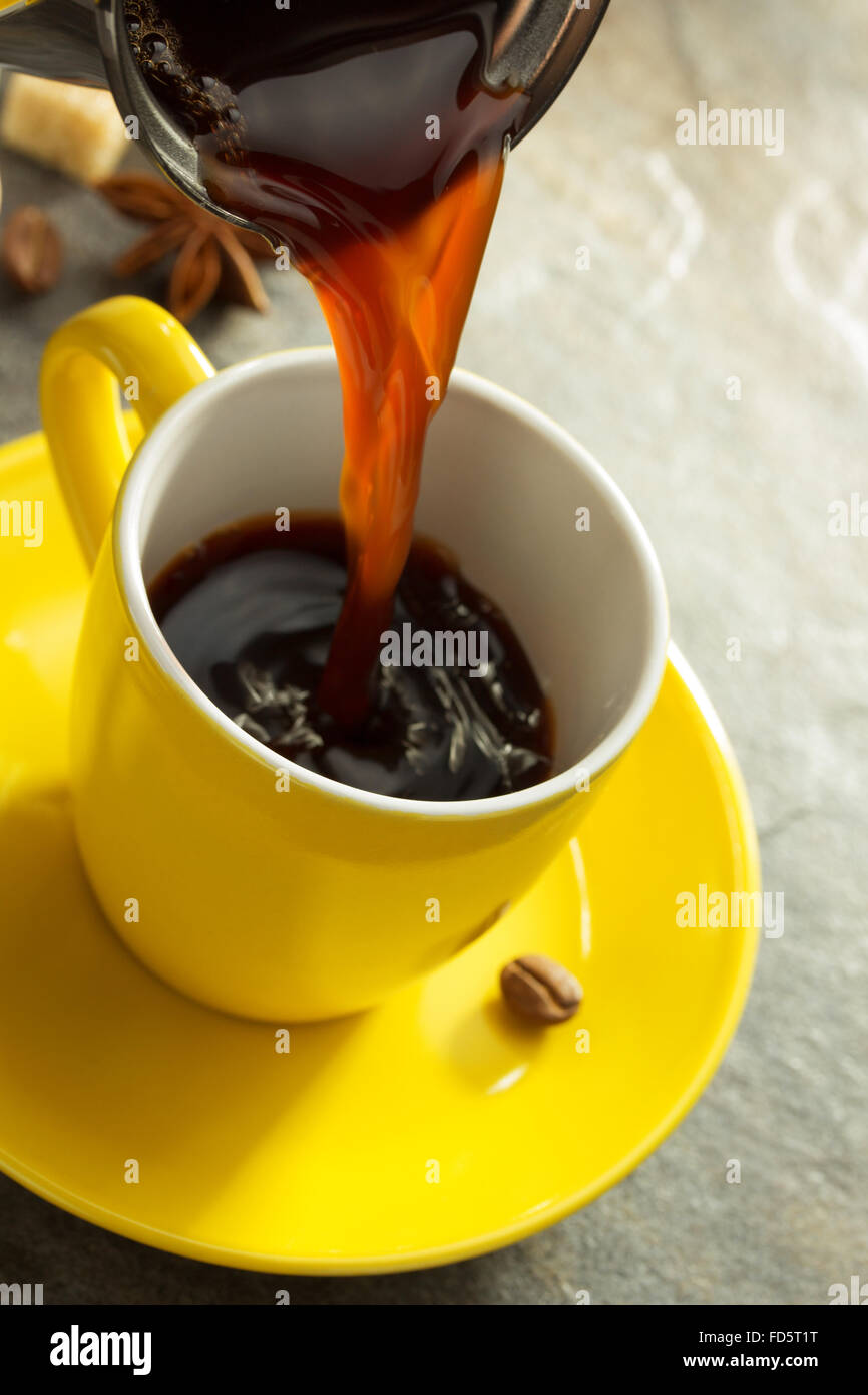 Pouring coffee splash in cup hi-res stock photography and images - Alamy