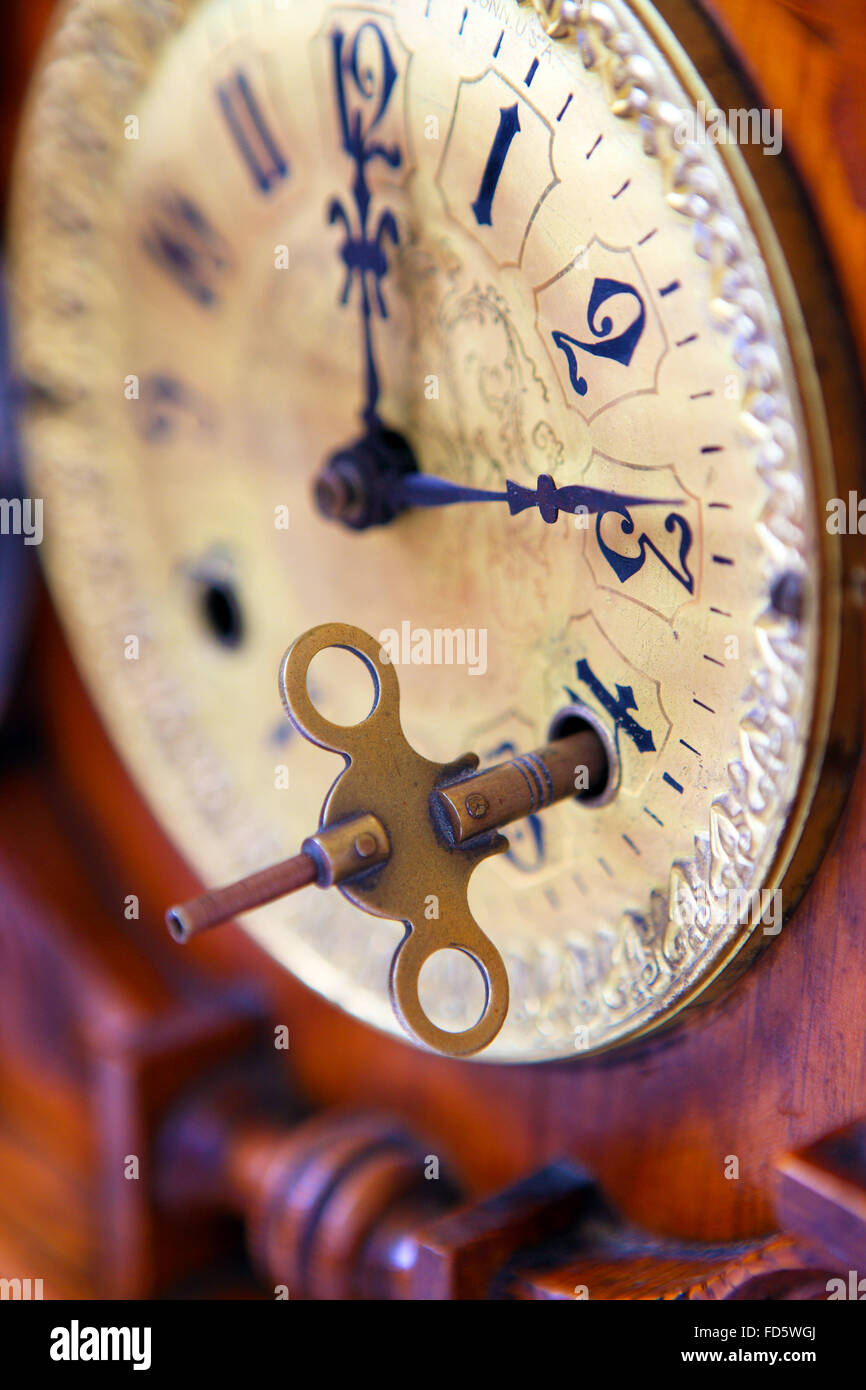 Antique clock key hi-res stock photography and images - Alamy