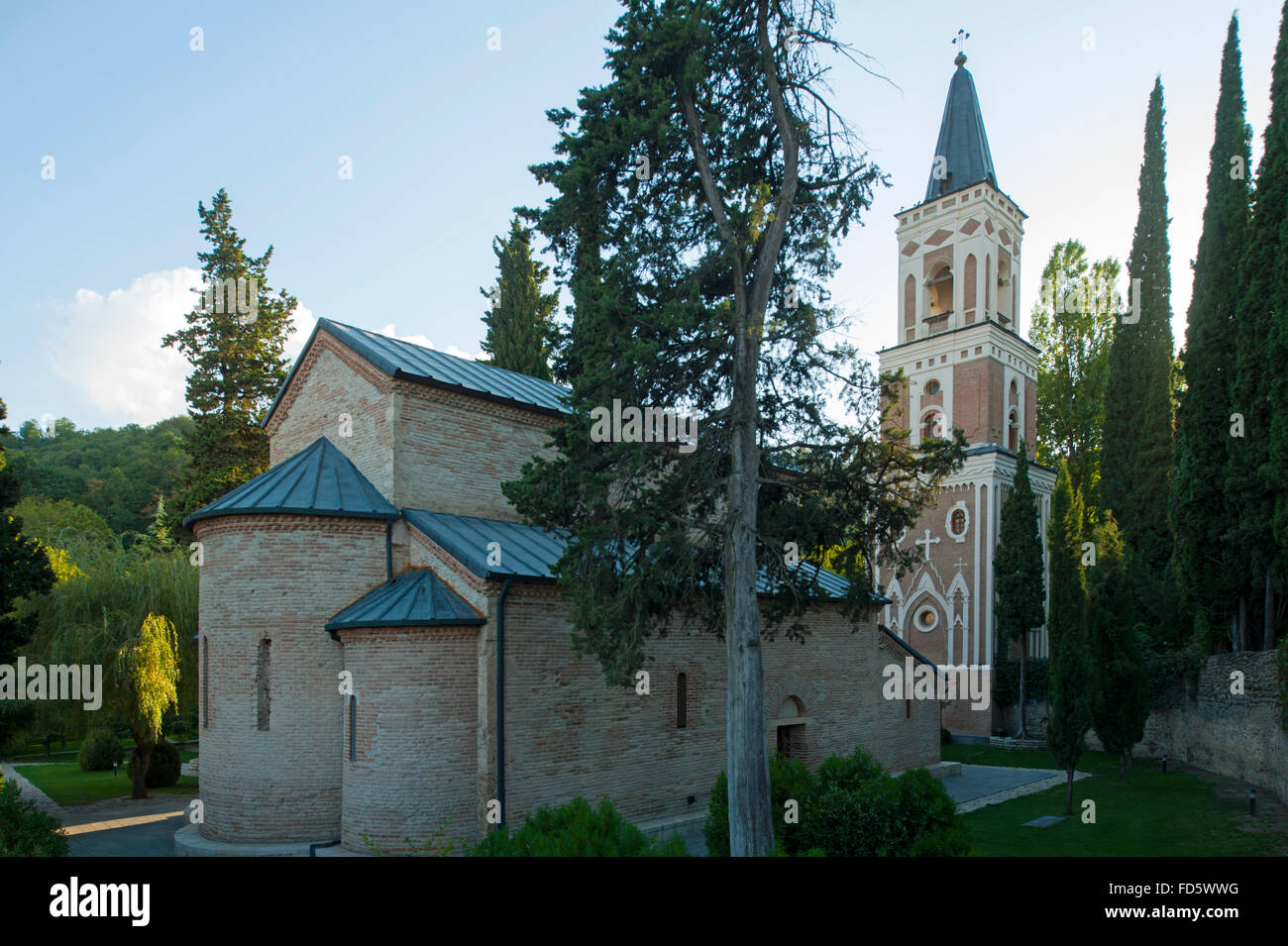 Georgien, Kachetien, Sighnaghi (Signachi, Signagi), Kloster Bodbe Stock ...