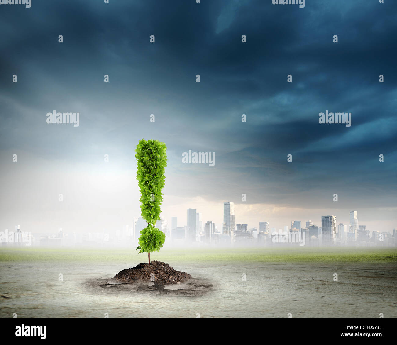Image of plant shaped like exclamation mark Stock Photo - Alamy