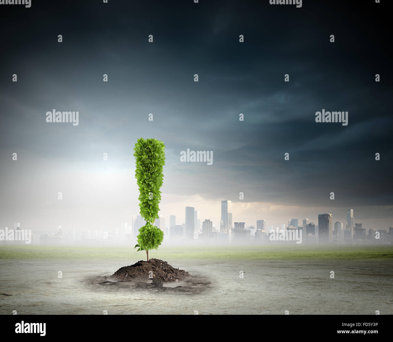 Image of plant shaped like exclamation mark Stock Photo - Alamy