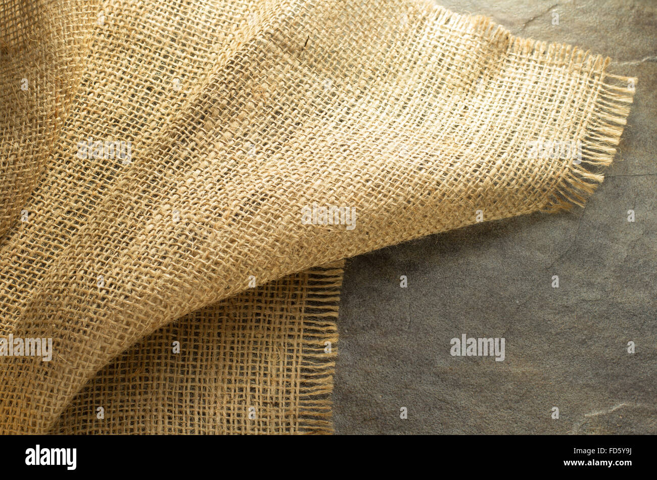 burlap hessian sacking at background texture Stock Photo - Alamy