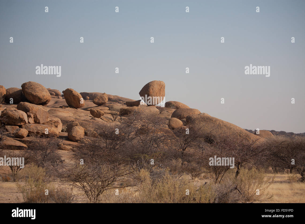 Boulders On Hill Stock Photo - Alamy