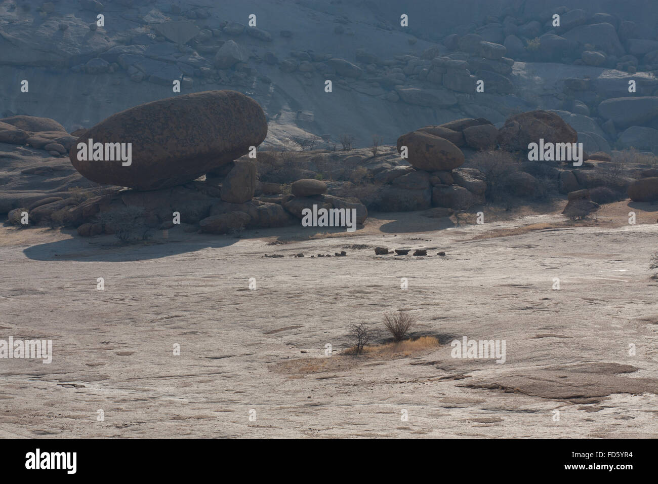 Boulders In Desert Stock Photo - Alamy